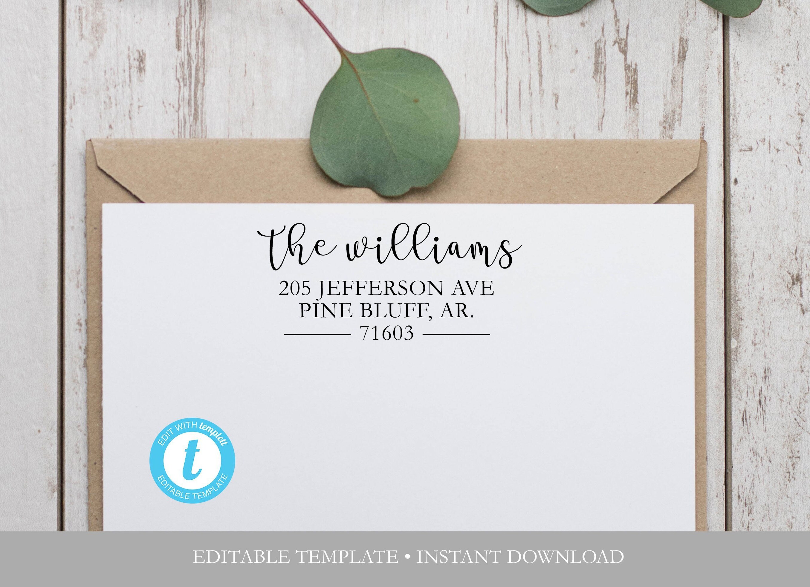 Return Address Label | Instant Download | DIY Address Labels | - Etsy