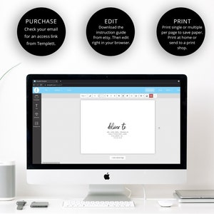 Minimalist Printable Envelope Address Template Modern Wedding - Etsy