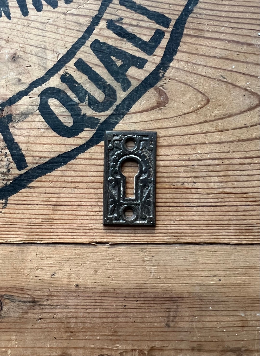 Antique Cast Eastlake Salvaged Door Keyhole Plate - Etsy