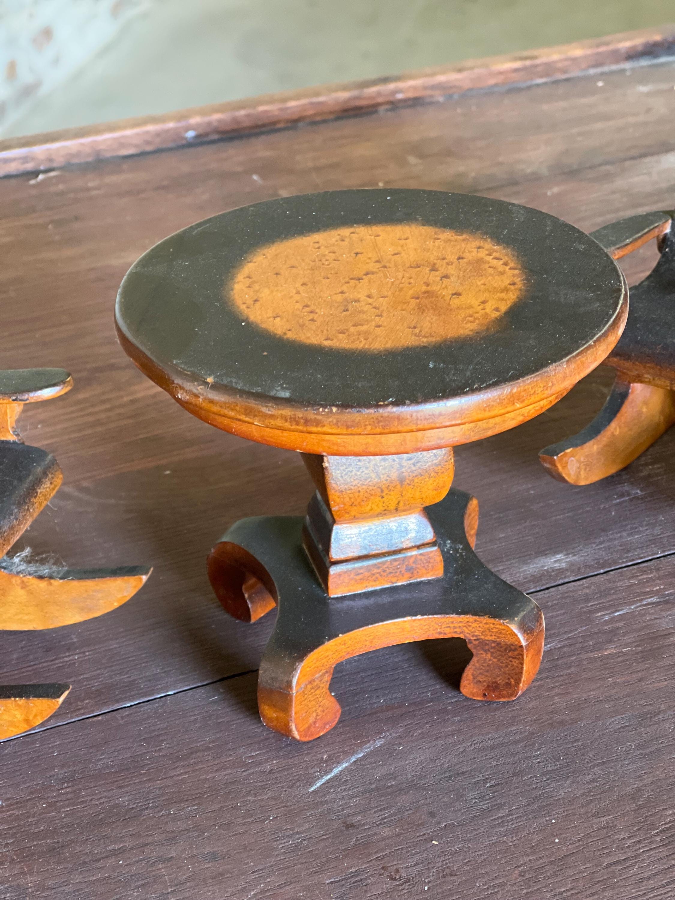 Antique Homemade Maple Doll Dining Room Set - Etsy