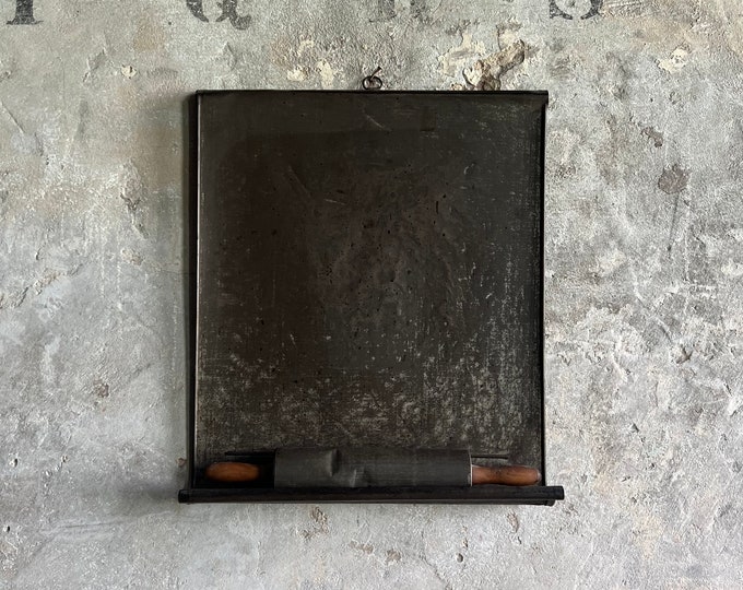 Antique Tin Wall Mount Pastry Board & Rolling Pin - Etsy