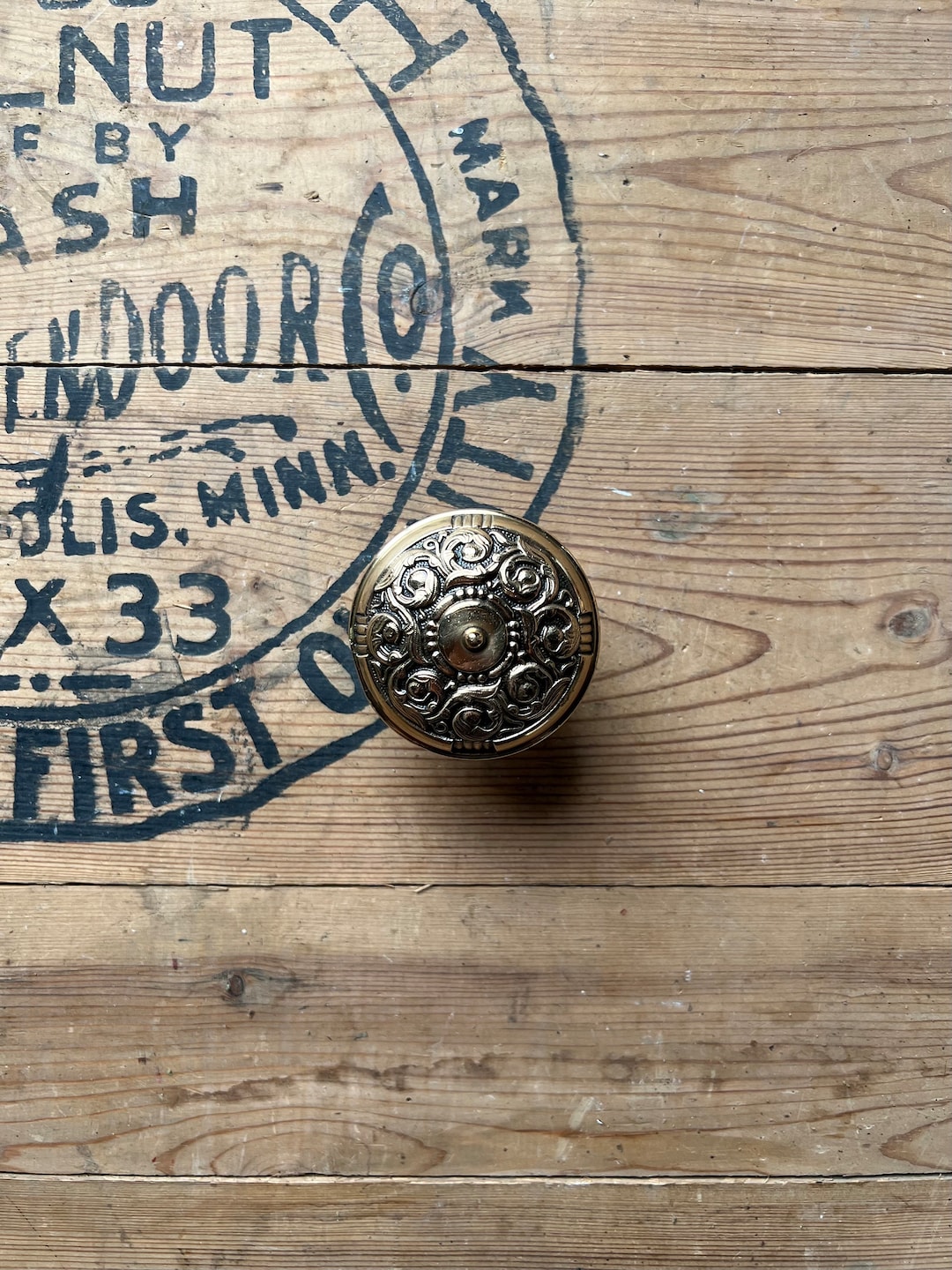 1890s Brass Reading Columbian Door Knob Salvaged Hardware K-31200 - Etsy