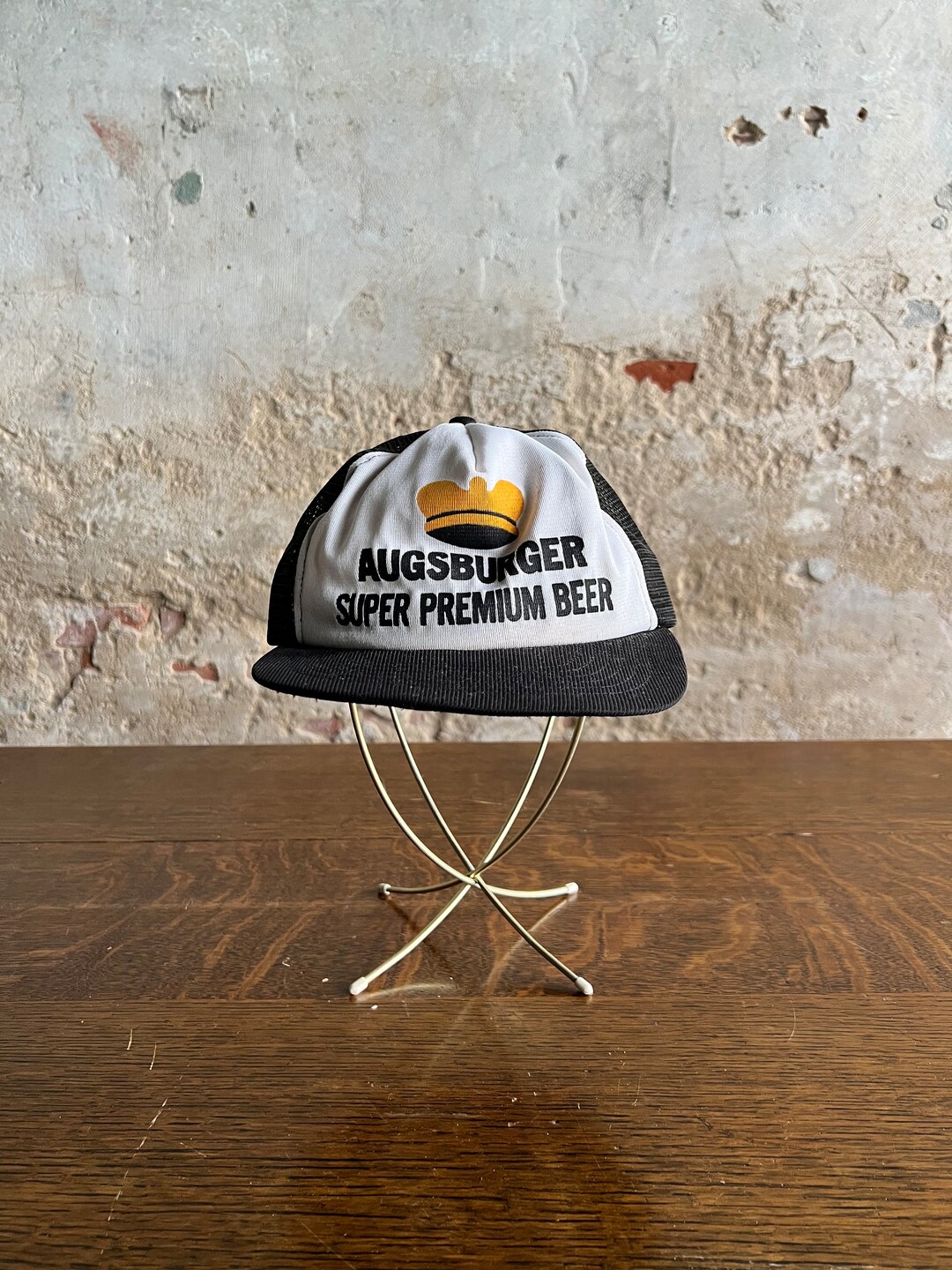 Vintage Augsburger Beer Snapback Mesh Hat Monroe, WI - Etsy