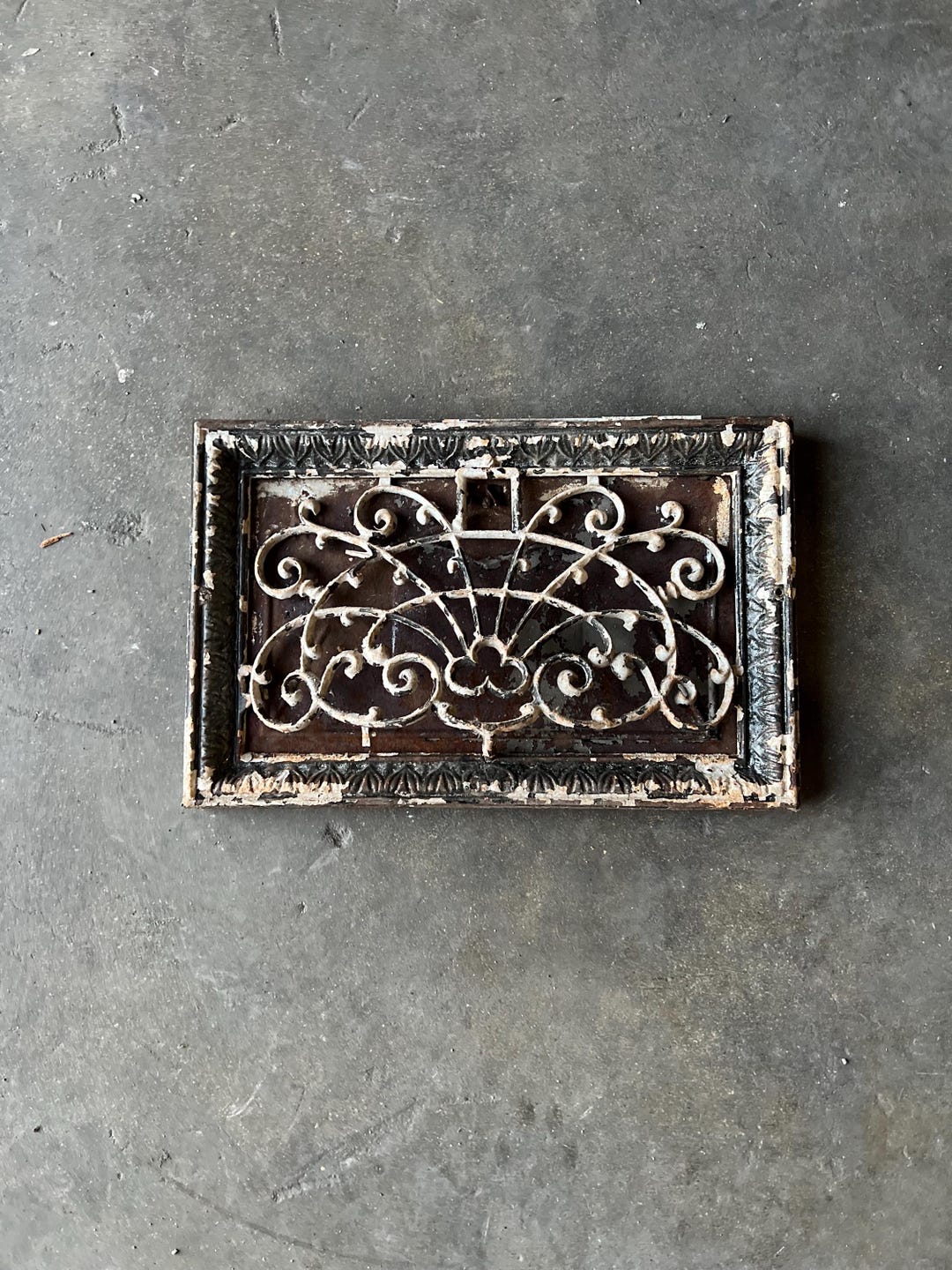Antique Salvaged Victorian Cast Iron Baseboard Grate 15.5 X 10 - Etsy