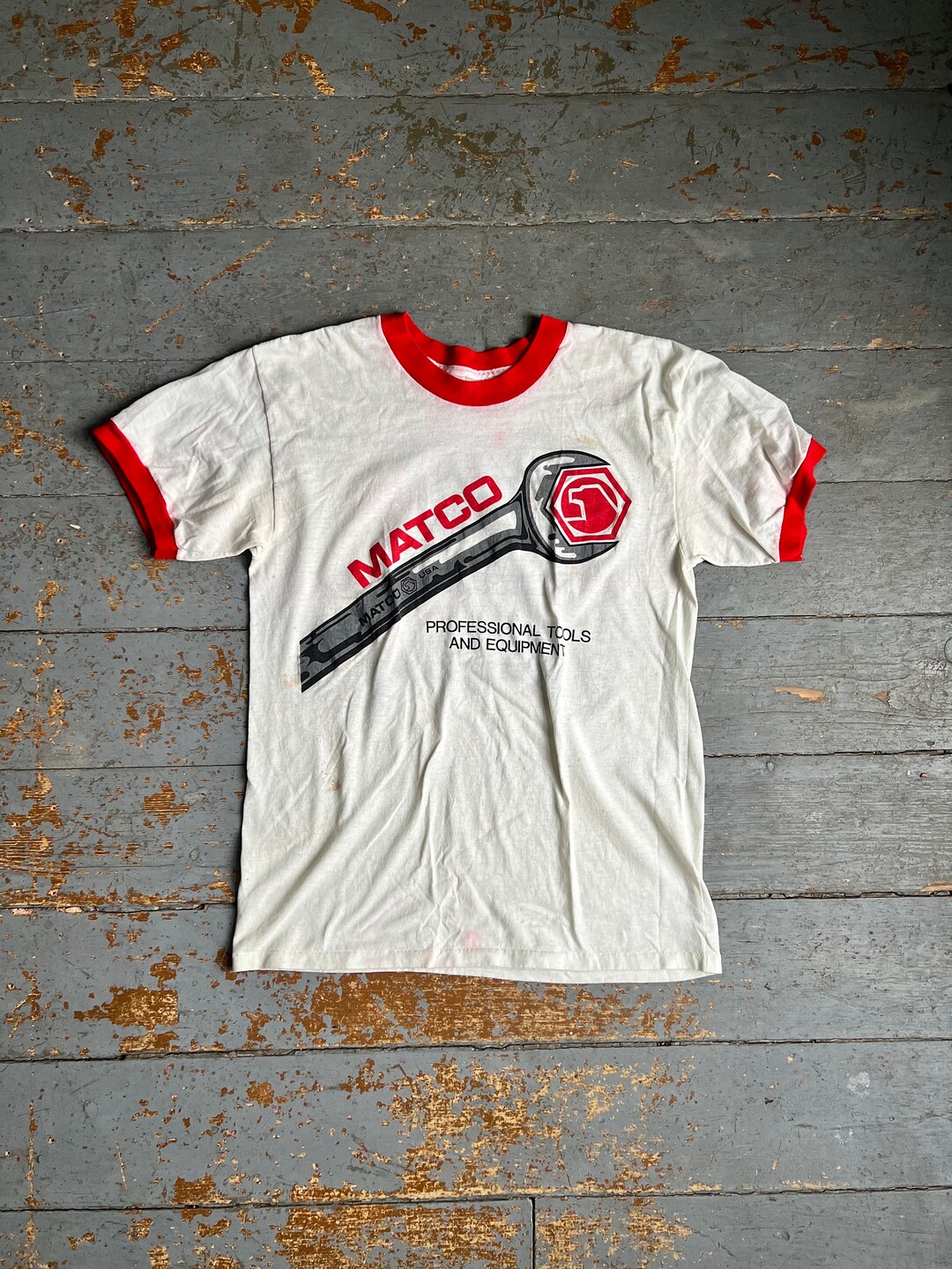 Vintage 1990s Matco Tools Ringer Shirt - Etsy