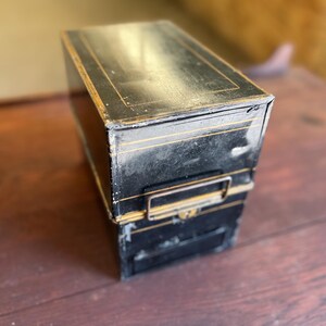 Set of 4 Metal Document Safety Boxes Home Decor and Storage - Etsy