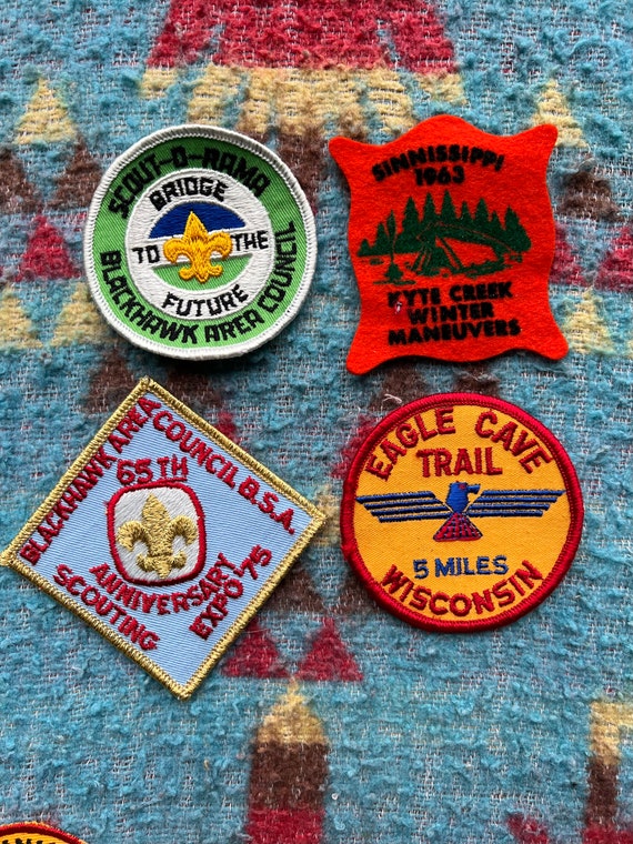 10 Vintage Boy Scout Patches BSA Troop - Gem