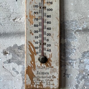 Vintage Jamesway Barn Vents Advertising Wood Thermometer James Mfg - Etsy