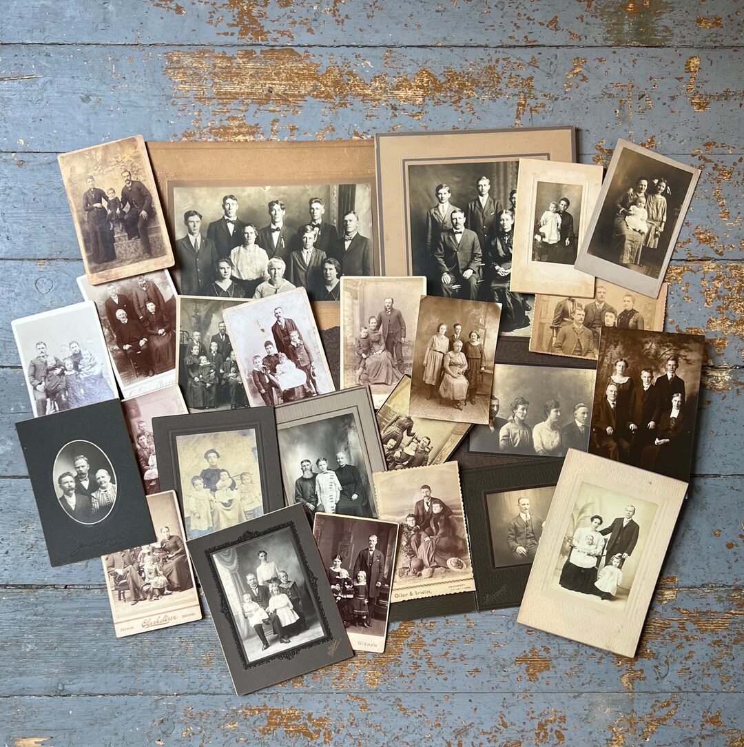 25 Antique Studio Portraits Photos of Families - Etsy