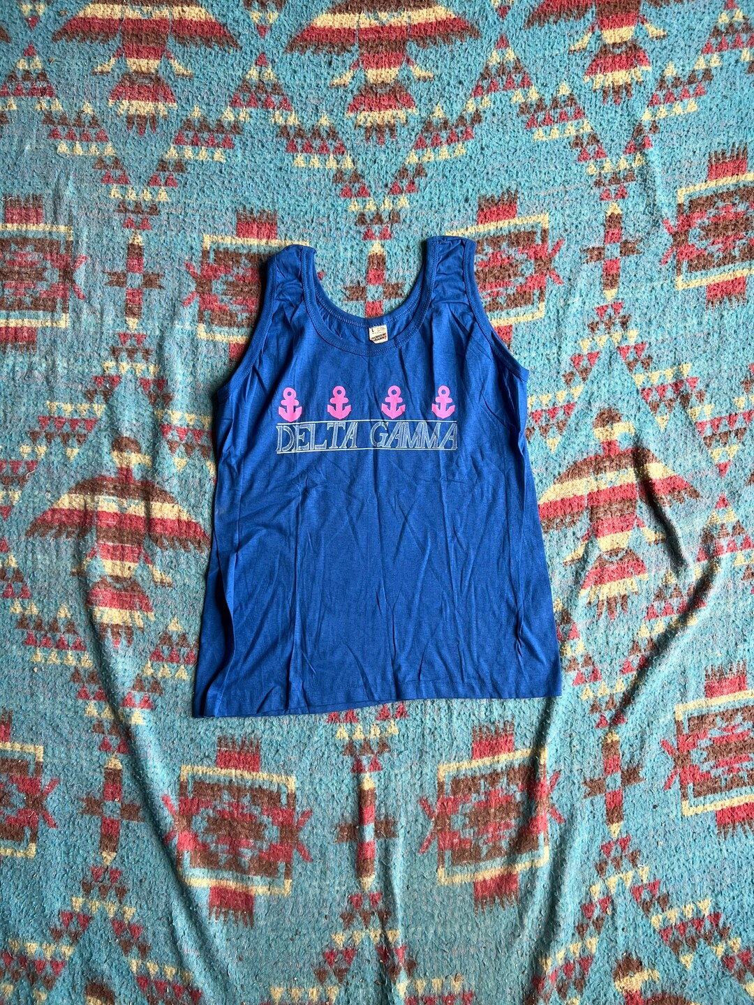 Vintage 80s Delta Gamma Fraternity Tank Top - Etsy