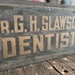 Antique Double-sided Dr. G.H. Slawson Dentist Smaltz Flange Sign - Etsy