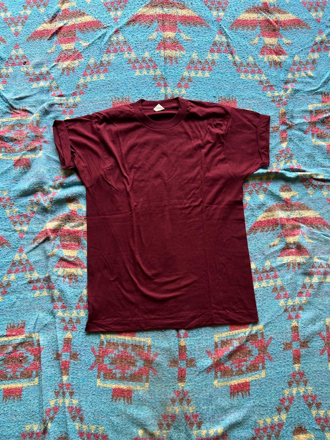 Vintage 1980s Maroon Screen Stars Blank T Shirt - Etsy