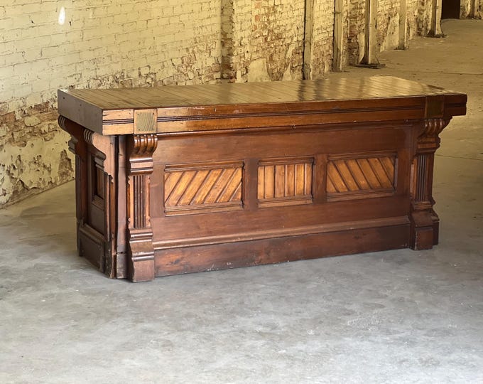 Antique Wood 77” General Store Counter - Etsy