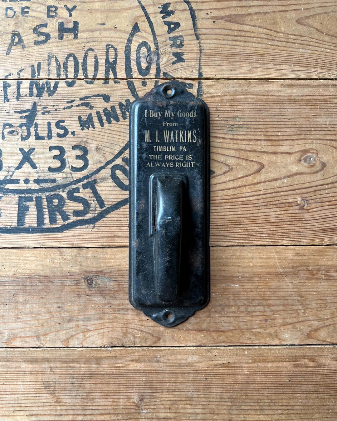 1930s Watkins Timblin, PA Advertising Memo Holder - Etsy
