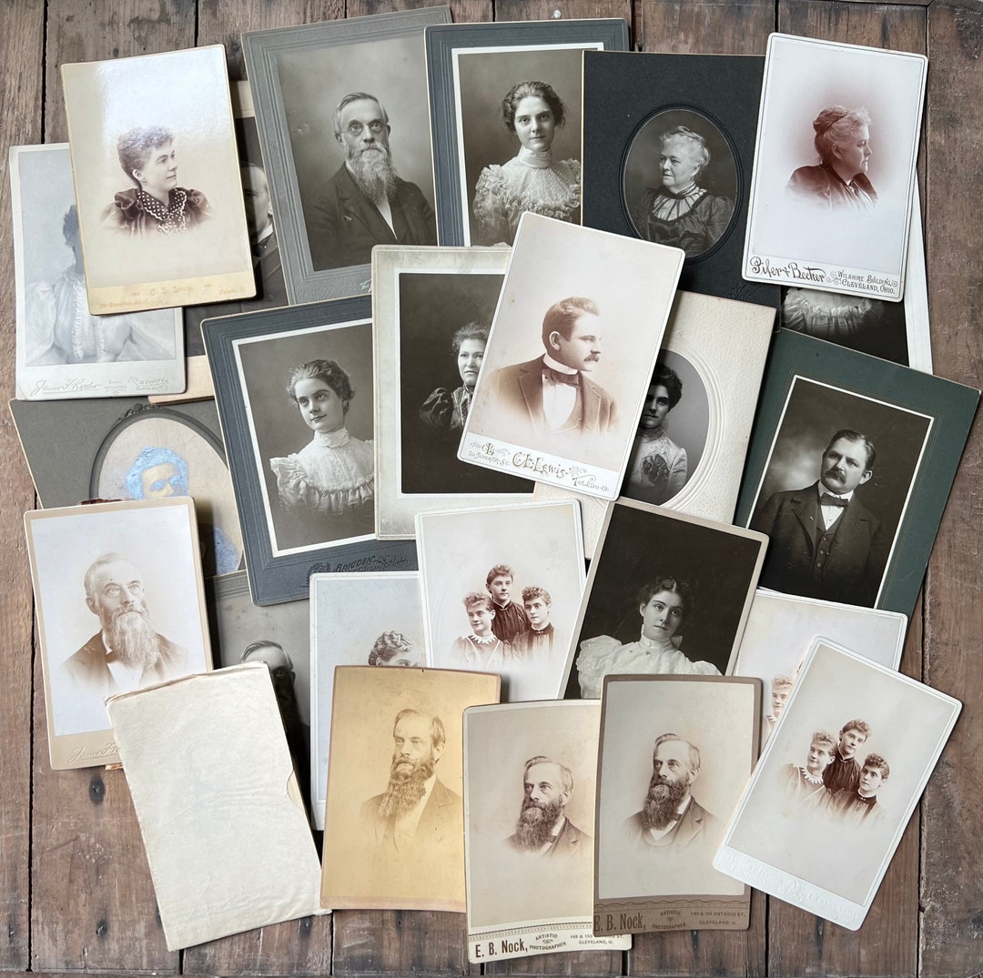 25 Antique Studio Portraits Photo Lot Cleveland, OH - Etsy