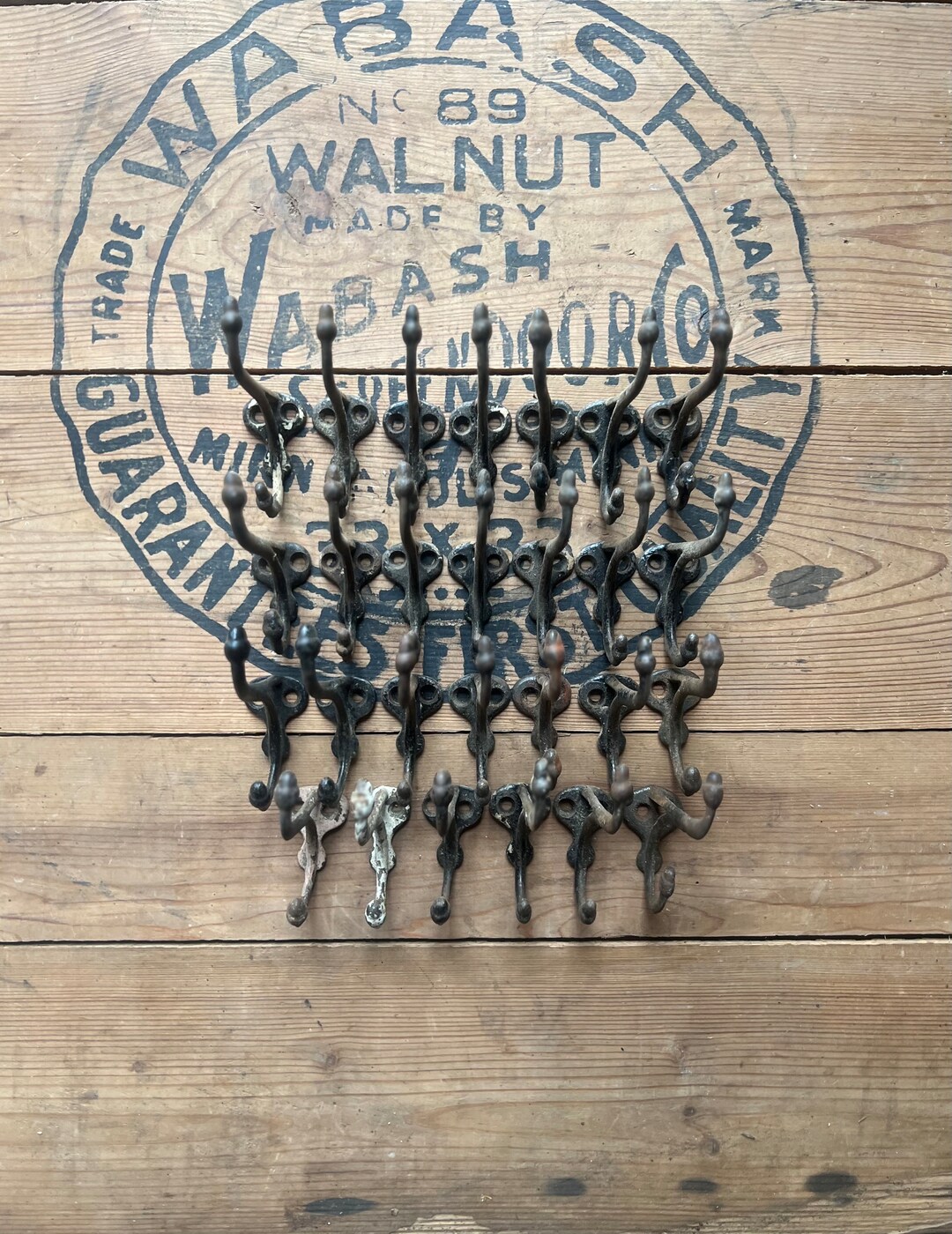 Set of 27 Antique Cast Iron Acorn Tip Salvaged Coat Hooks - Etsy