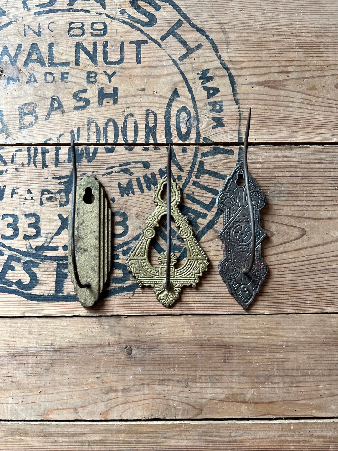 Set of 3 Antique Wall Mount Receipt or Memo Holders - Etsy