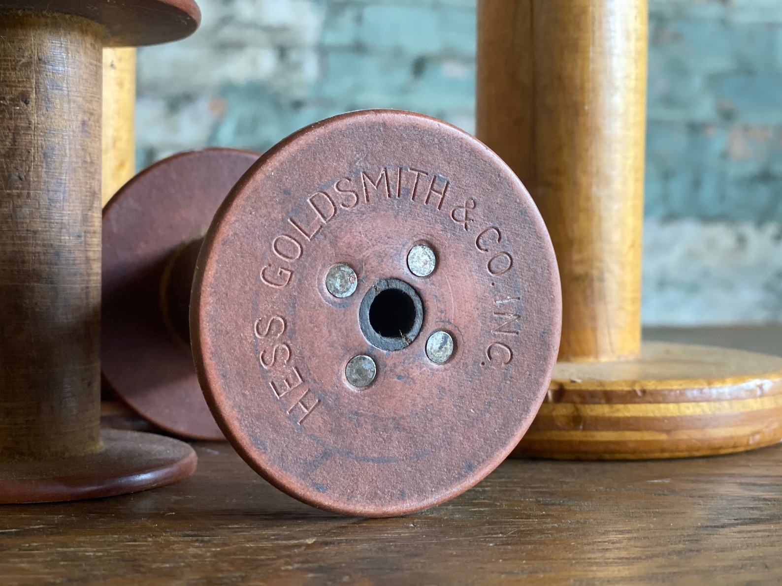 Vintage Industrial Textile Spools Thread Crafts - Etsy