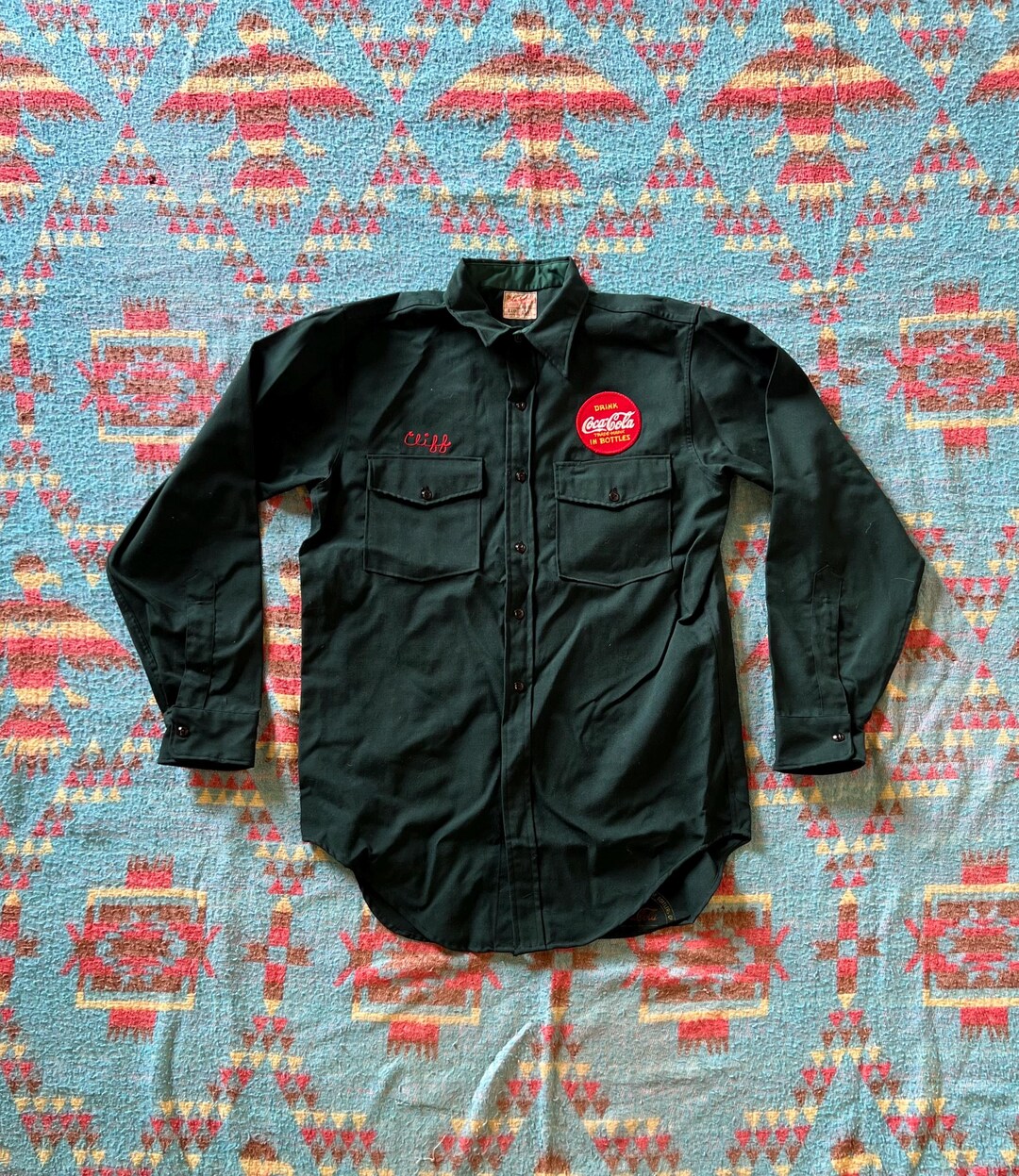 Vintage 1940s Coca Cola Work Shirt - Etsy