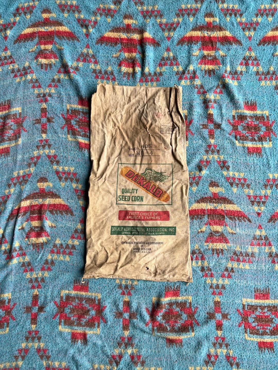 Vintage 1950s Dekalb Flying Ear Seed Sack - Etsy