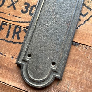 Vintage Rupert Brass Salvaged Door Push Plate - Etsy