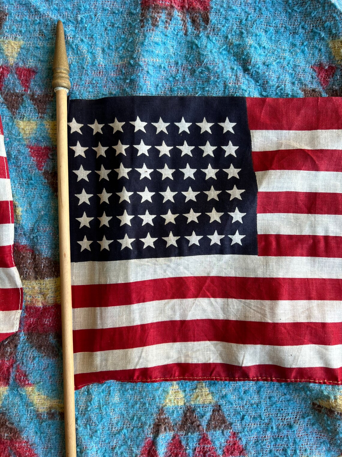 Vintage Pair of 48 Star Parade Flags | Etsy