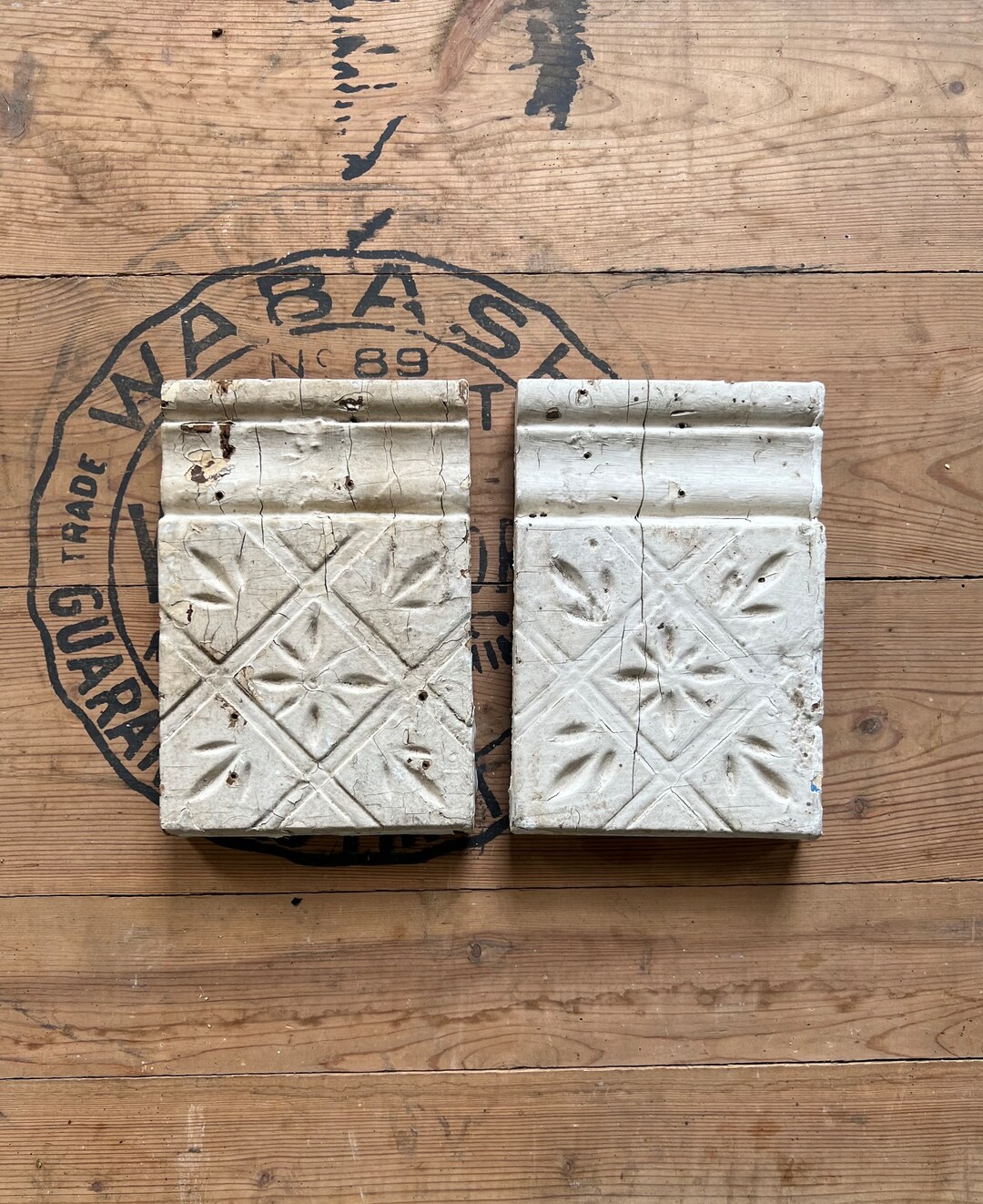 Pair of Victorian Salvaged Door Trim Spoon Carved Rosettes - Etsy