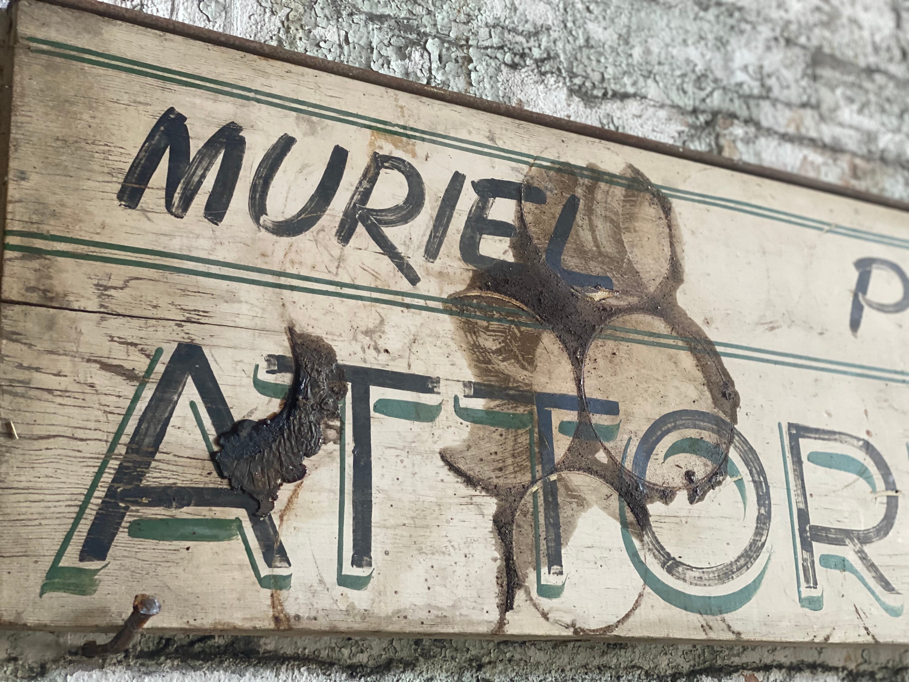 Vintage Hand-Painted Attorney Double Sided Wood Trade Sign | Etsy