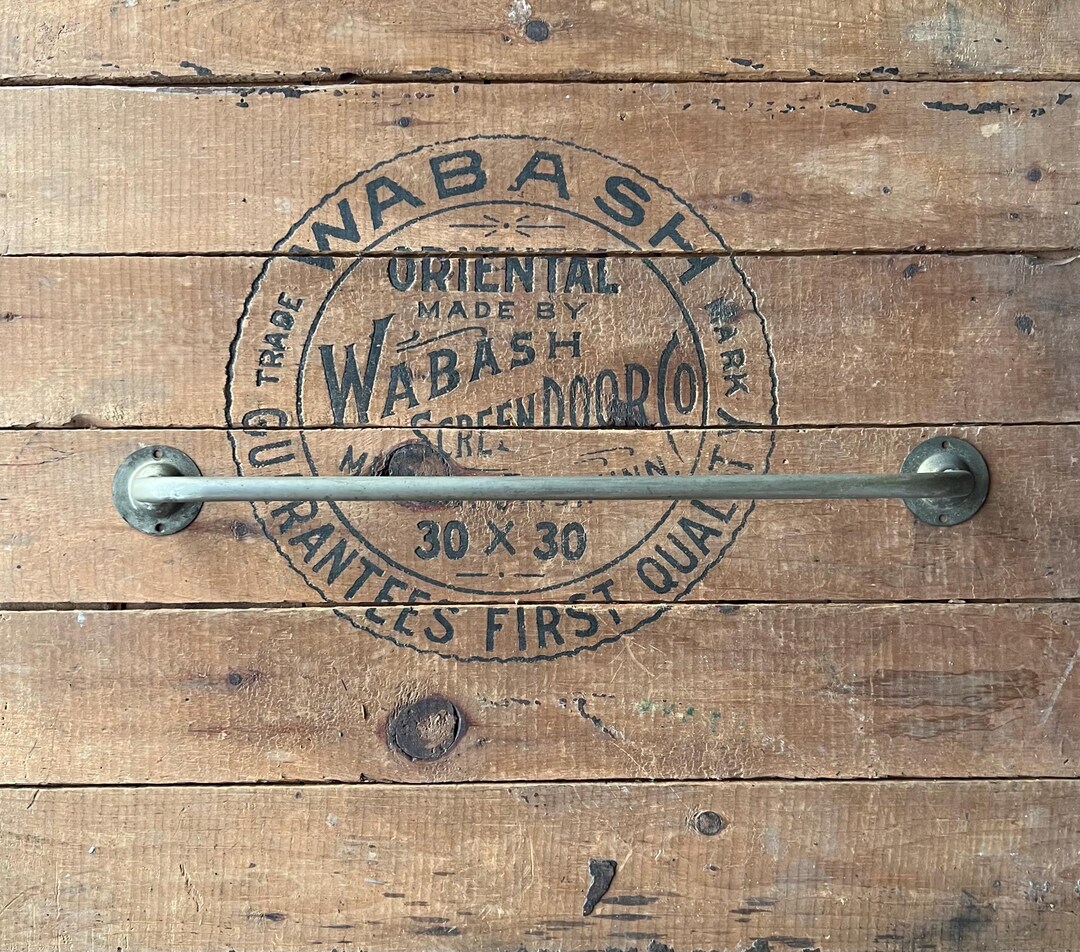 Antique Wolverine Brass Bathroom 20” Salvaged Towel Bar - Etsy