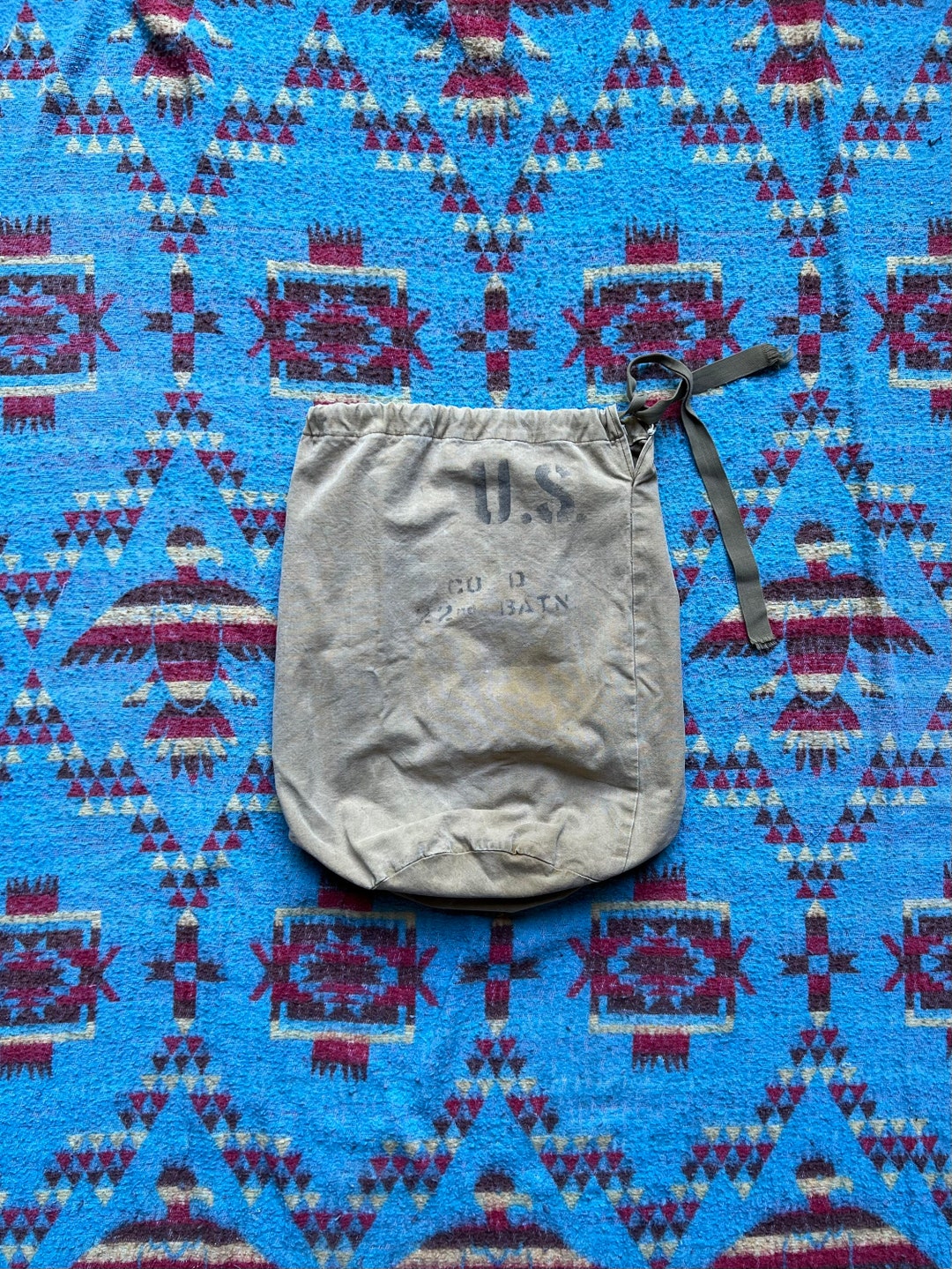 Vintage WW2 Era US Laundry Bag - Etsy