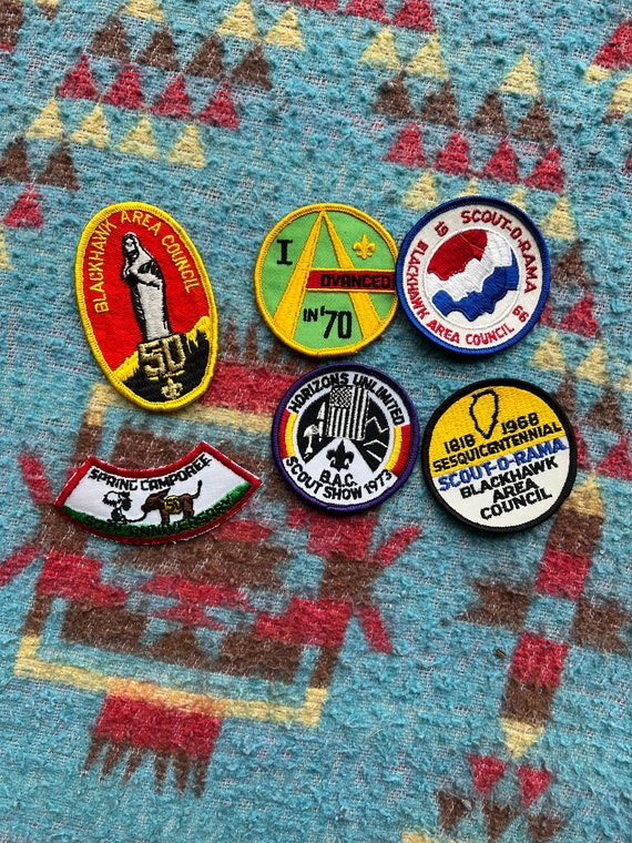 10 Vintage Boy Scout Patches BSA Troop - Gem