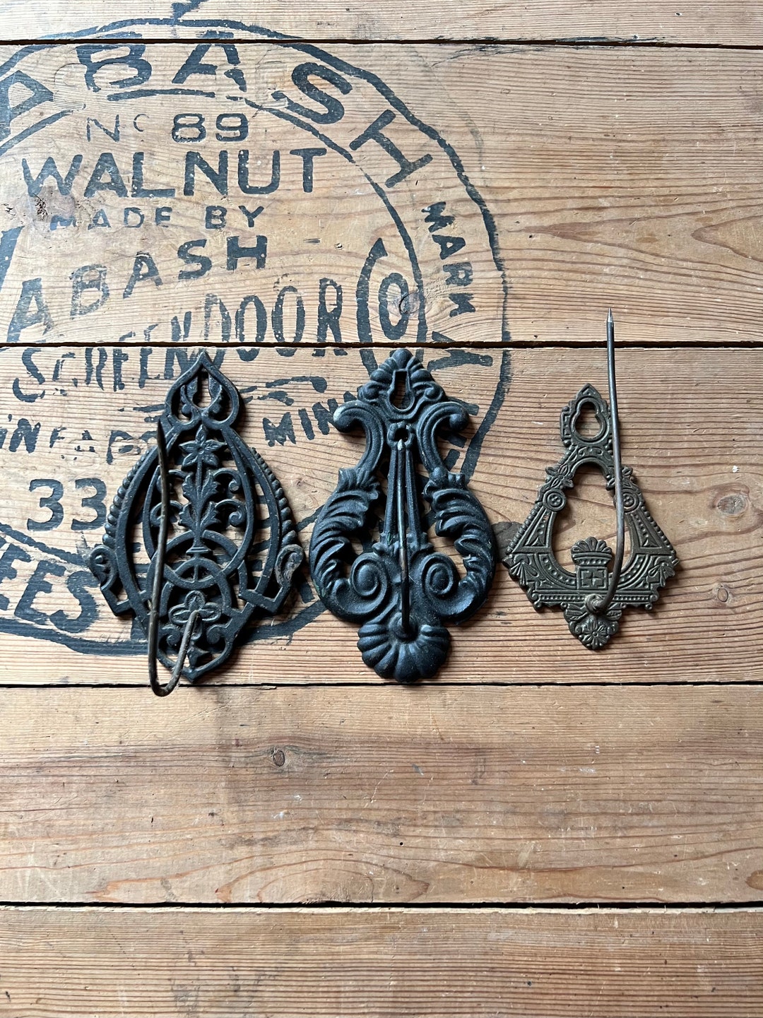 Set of 3 Antique Wall Mount Receipt or Memo Holders - Etsy