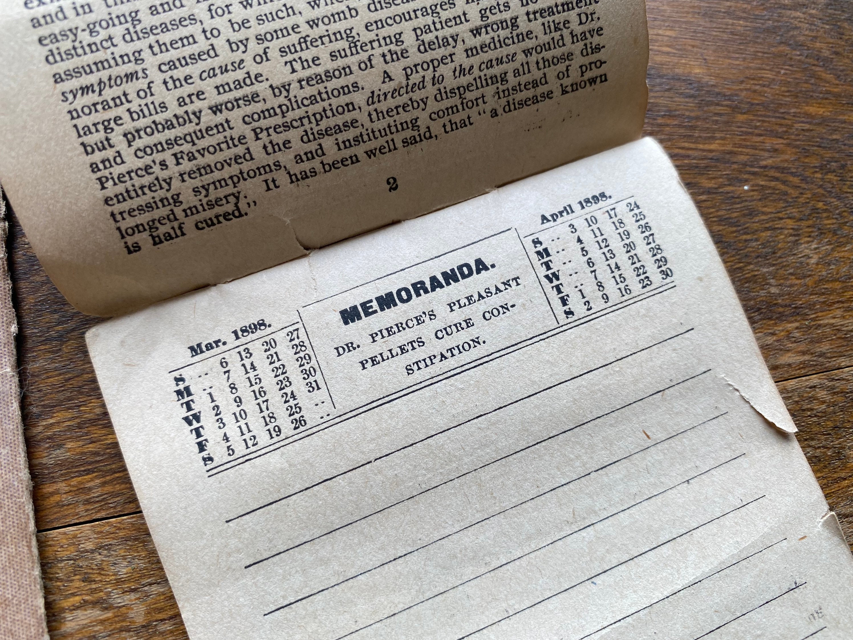 Antique Advertising Medical Pocket Brochures and Ledgers - Etsy