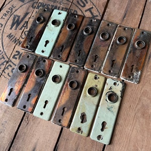 Set of 13 Salvaged Pressed Door Plates - Etsy