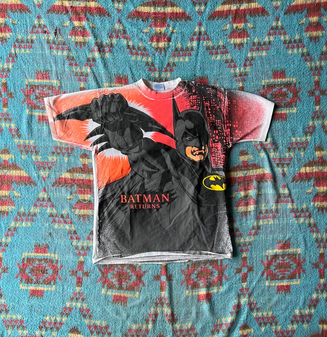 Vintage 1990s Batman Returns AOP T Shirt - Etsy