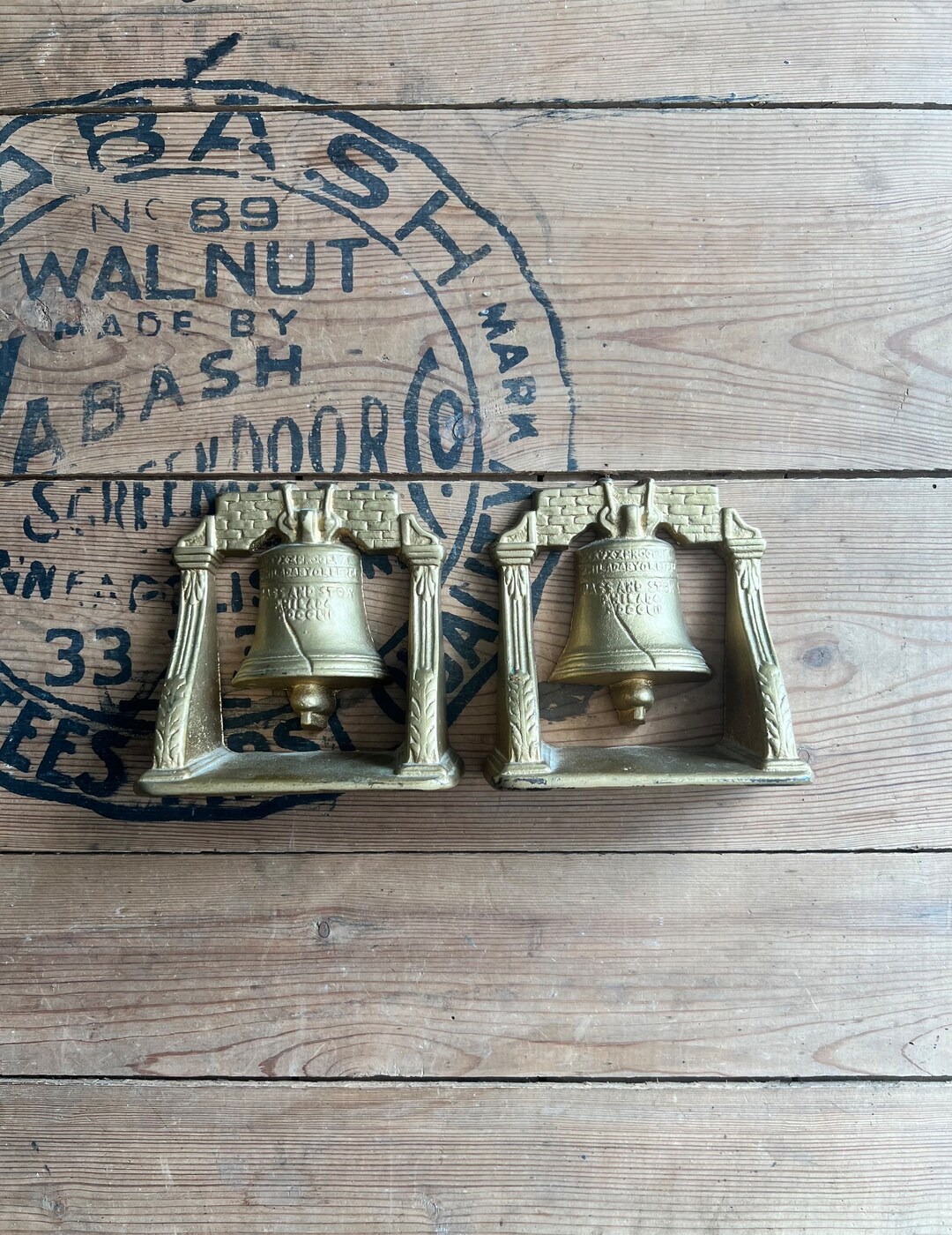 Ca. 1920s Cast Iron Liberty Bell Bookends - Etsy