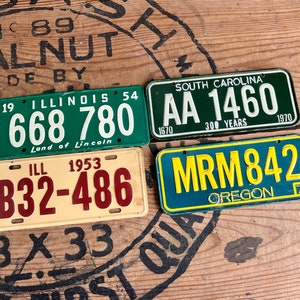 Vintage 1950s & 1970s Souvenir and Cereal Box License Plates - Etsy