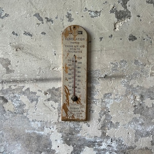 Vintage Jamesway Barn Vents Advertising Wood Thermometer James Mfg - Etsy