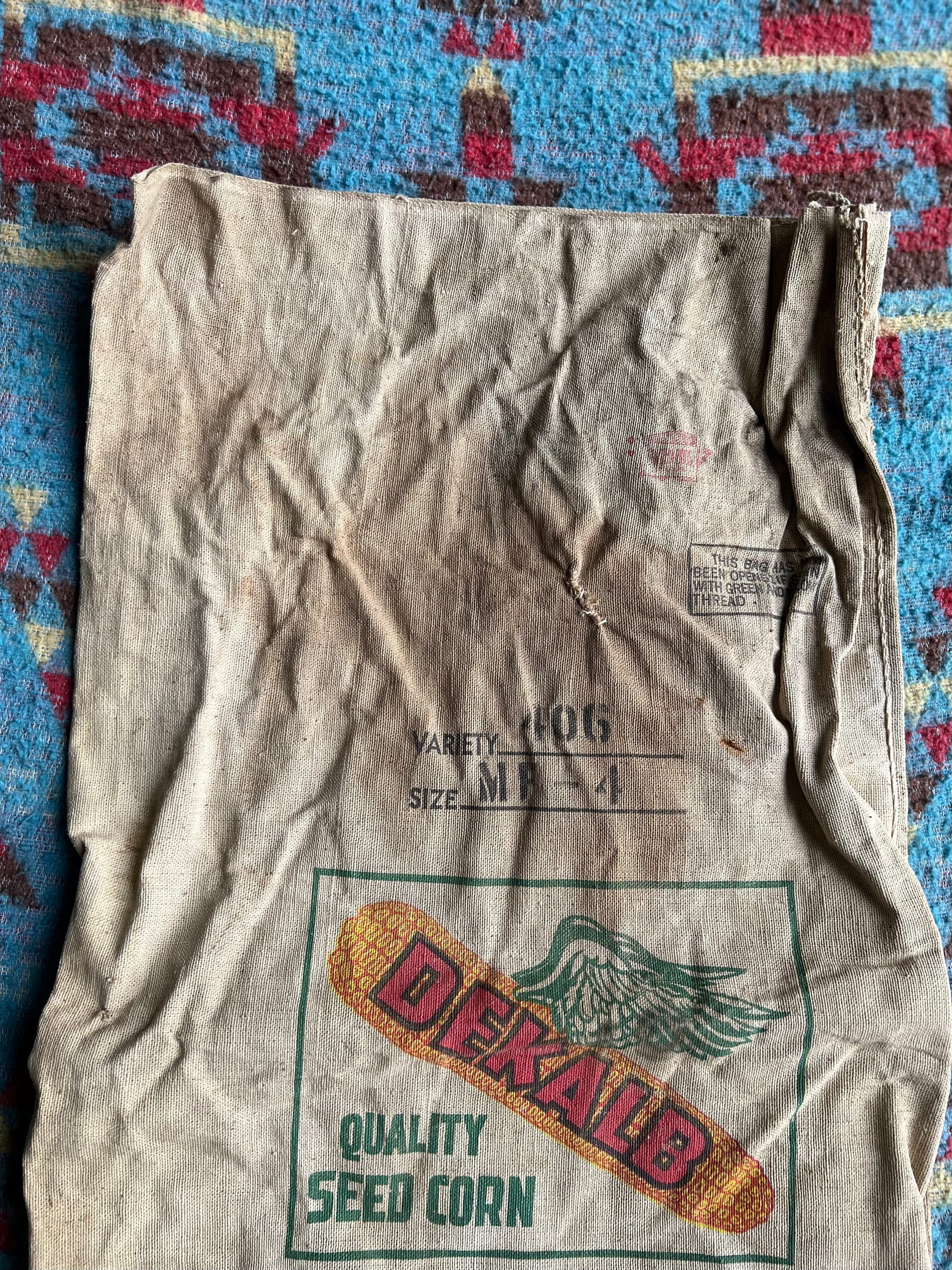 Vintage 1950s Dekalb Flying Ear Seed Sack - Etsy
