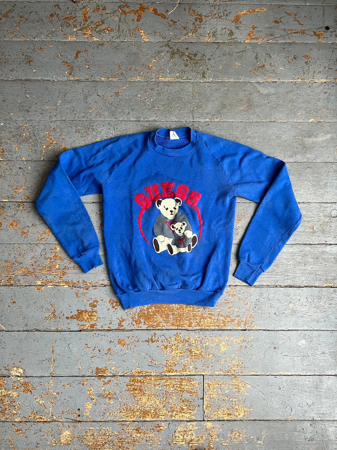 Vintage 1980s Guess Teddy Bears Raglan Sweatshirt - Etsy