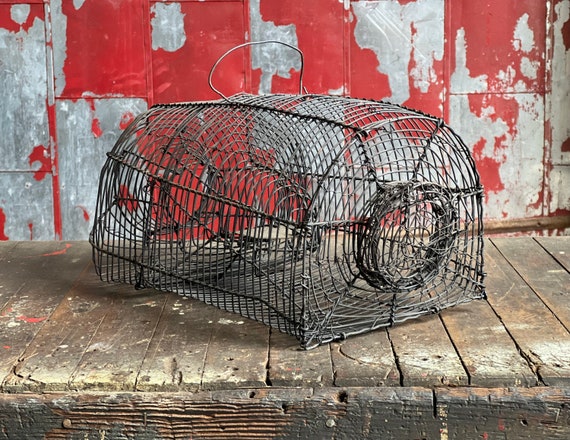 Antique Mouse Rat Wire Trap Cage Etsy