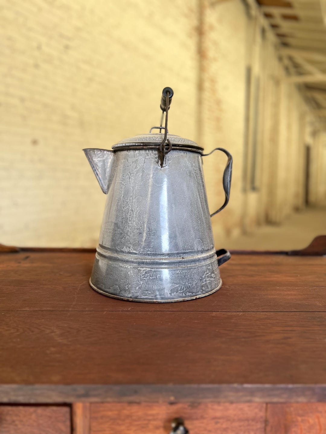 Antique Graniteware Pitcher Rustic Country Kitchen Decor - Etsy