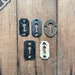 Set of 5 Cast Iron Keyhole Plates - Etsy