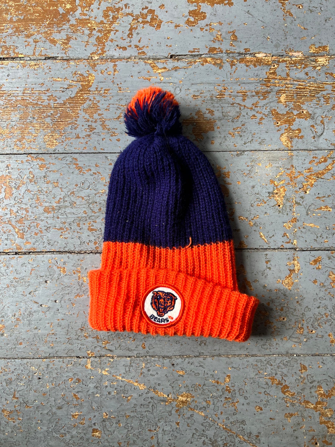 Vintage Chicago Bears Beanie Stocking Cap - Etsy