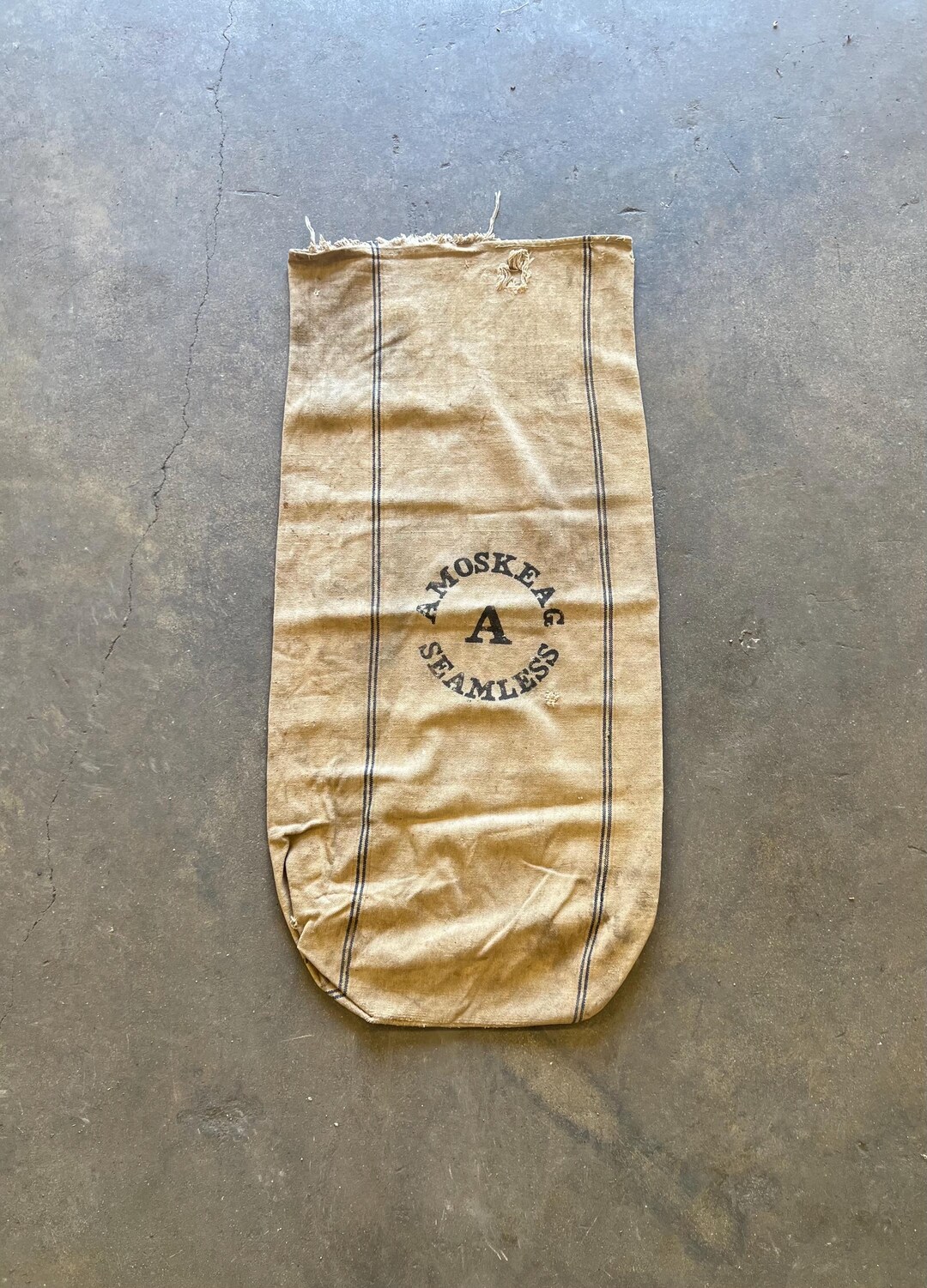 Antique Amoskeag Patched Seamless Seed Sack - Etsy