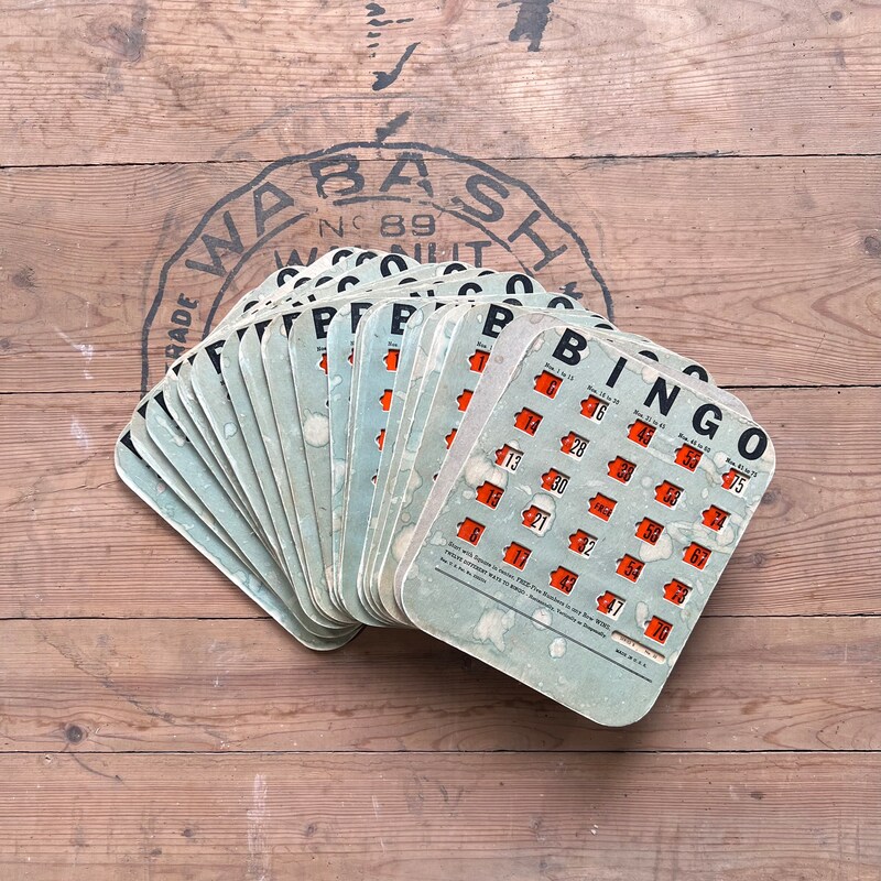 Vintage Bingo Cards - Etsy