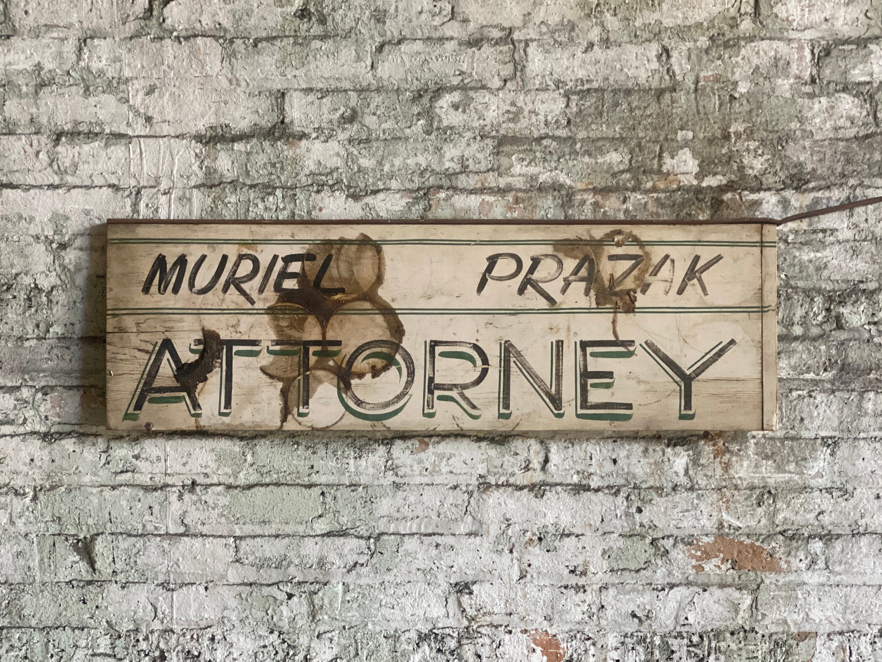 Vintage Hand-painted Attorney Double Sided Wood Trade Sign - Etsy