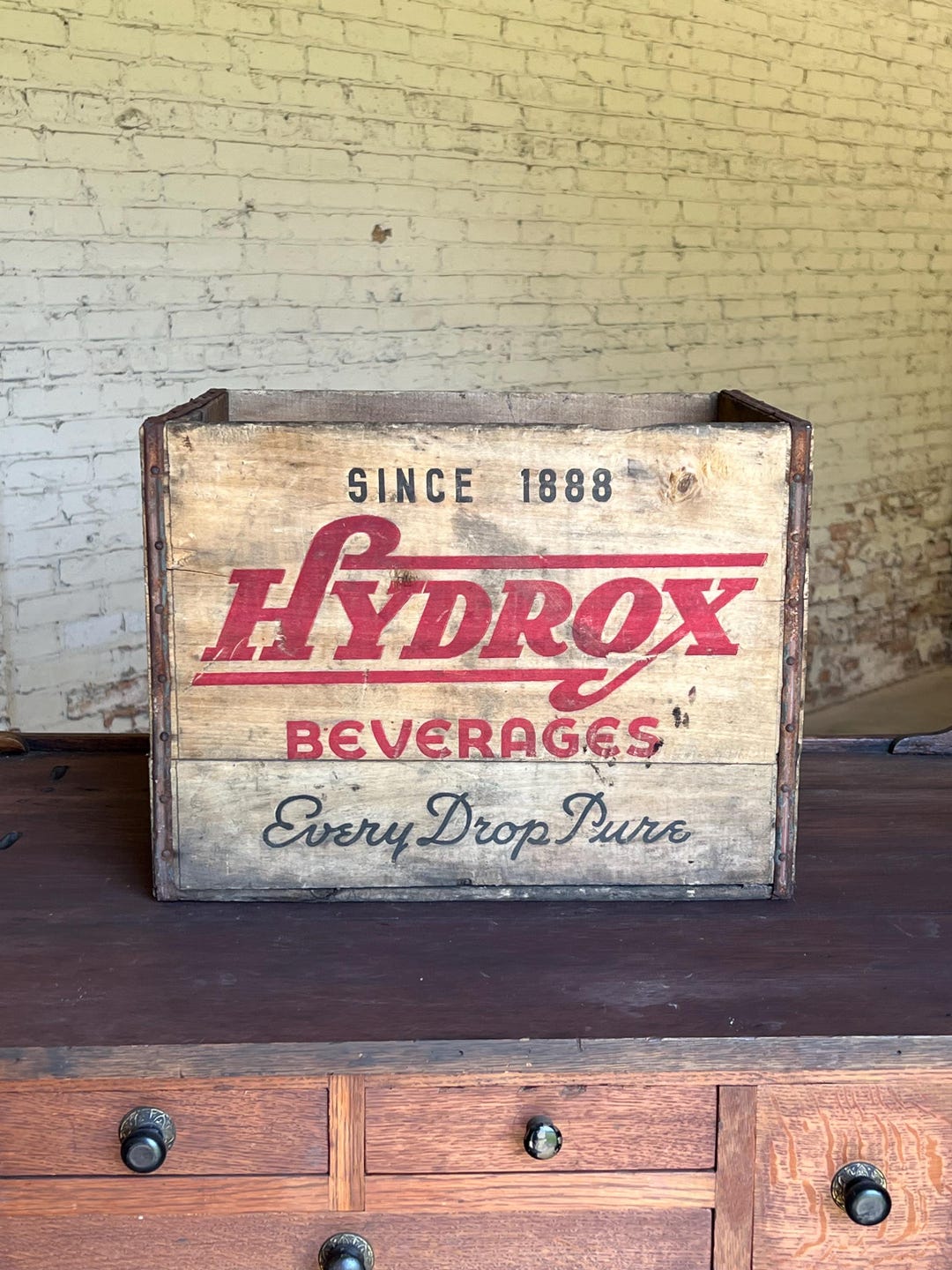 Vintage Hydrox Beverages Chicago Soda Pop Crate - Etsy