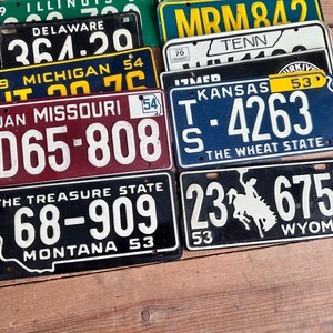 Vintage 1950s & 1970s Souvenir and Cereal Box License Plates - Etsy