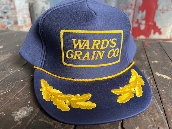 Vintage Wards Grain Co Snapback Farm Hat - Gem